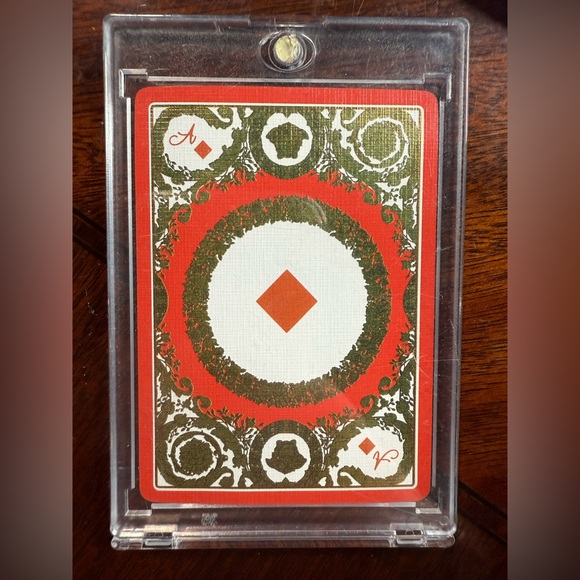 Versace | Other | Versace Rare Ace Of Diamond Playing Card Comes With ...